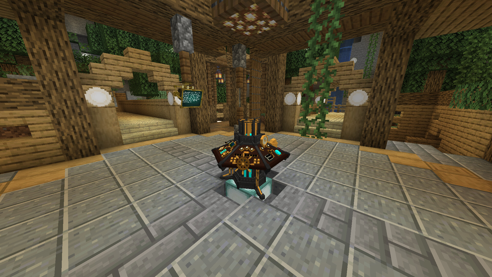 New Tardis mod. Druid's Camaraderie Interior Minecraft Data Pack