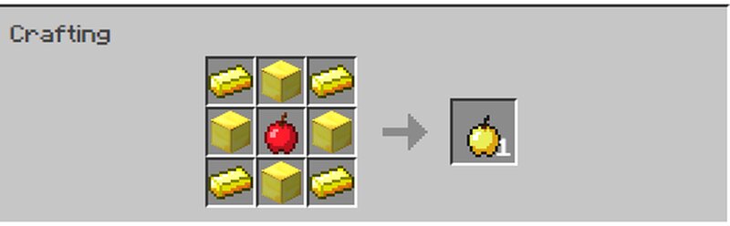 Craftable Notch Apple Minecraft Data Pack
