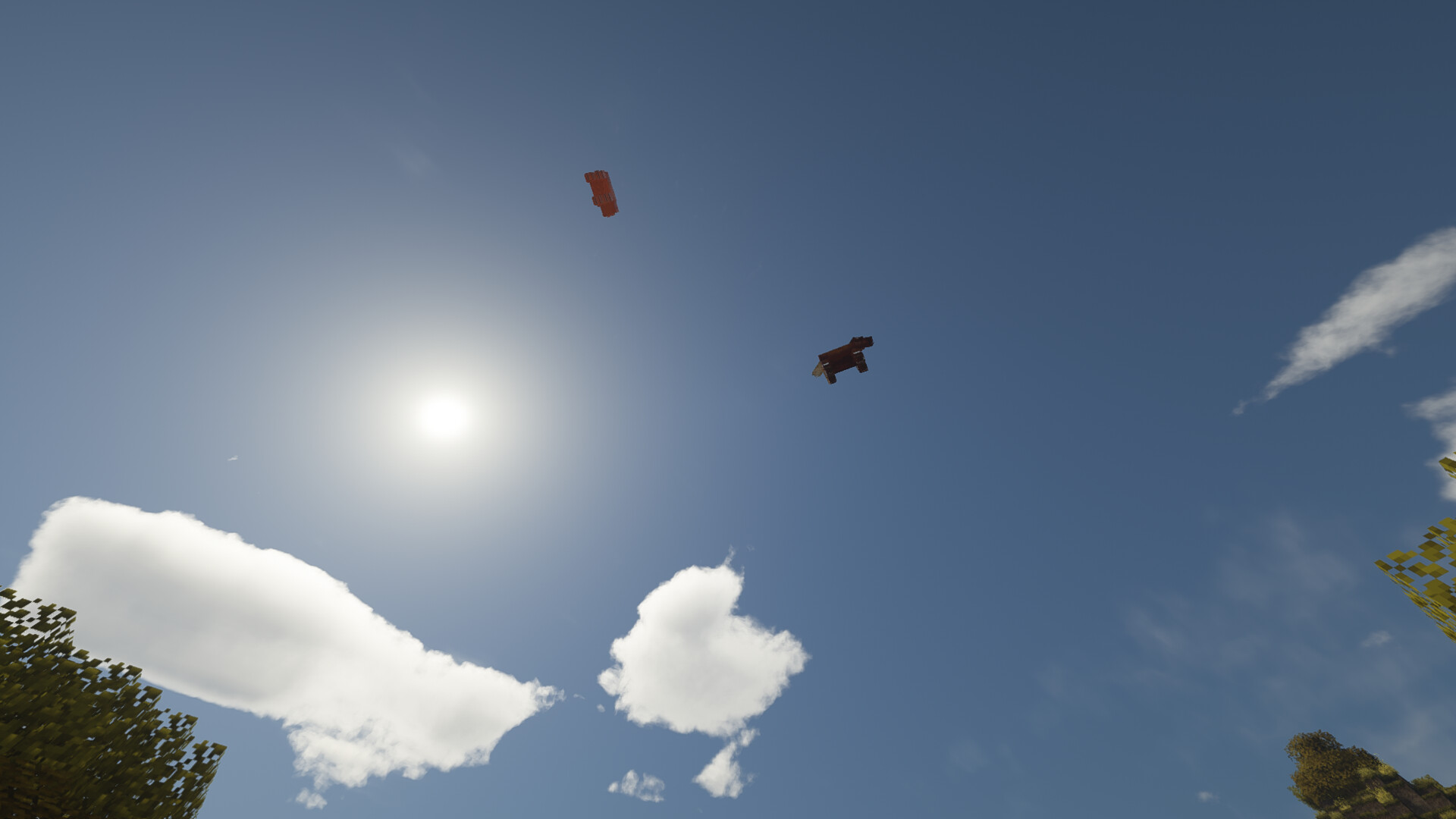 Minecraft but entity will fly if you approach it | Bisa Terbang ...