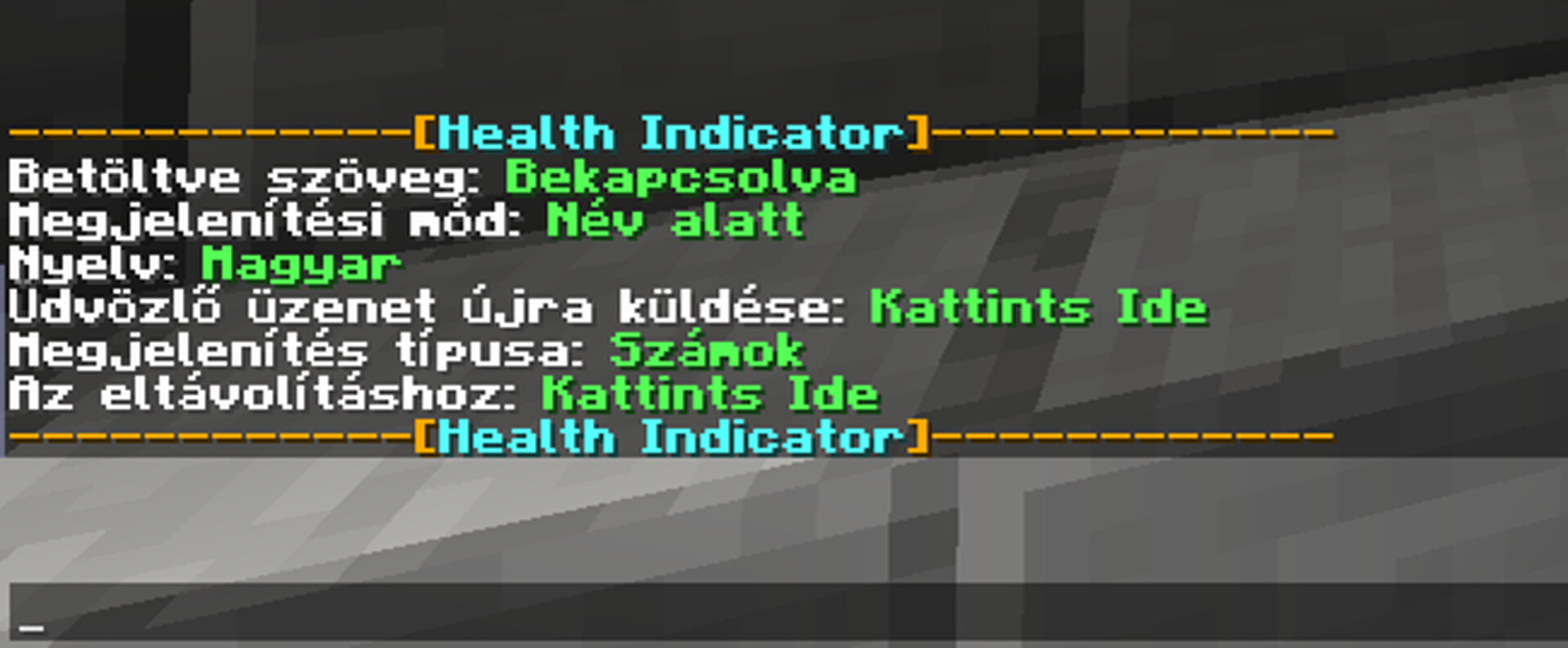 Health Indicator (Now with mobs) Minecraft Data Pack