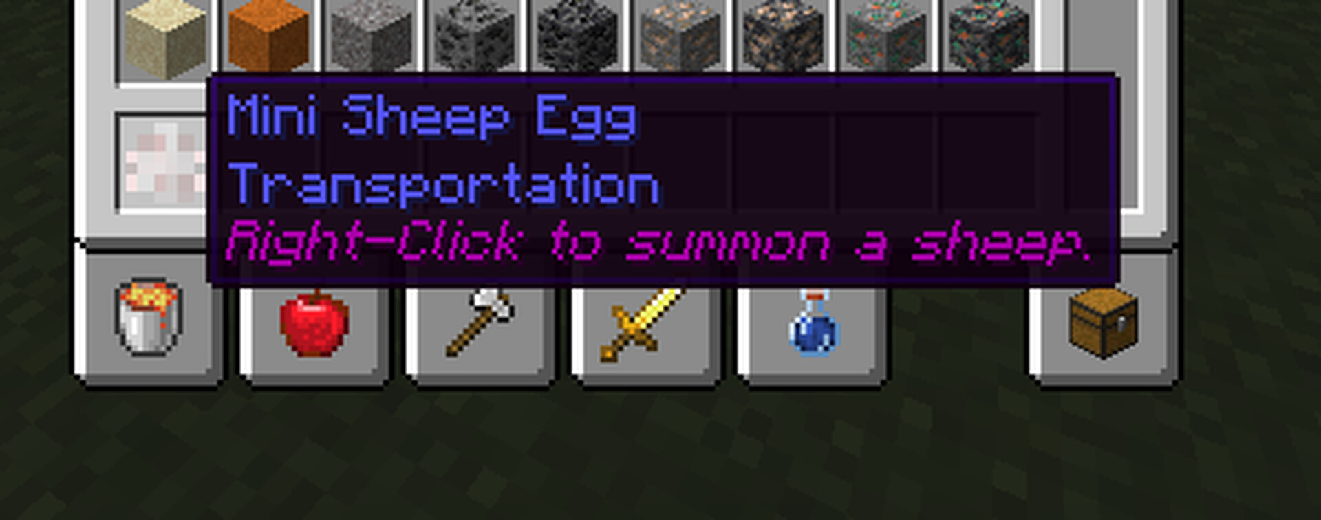 Mini sheep! (Sheep summoner 5000) Minecraft Data Pack