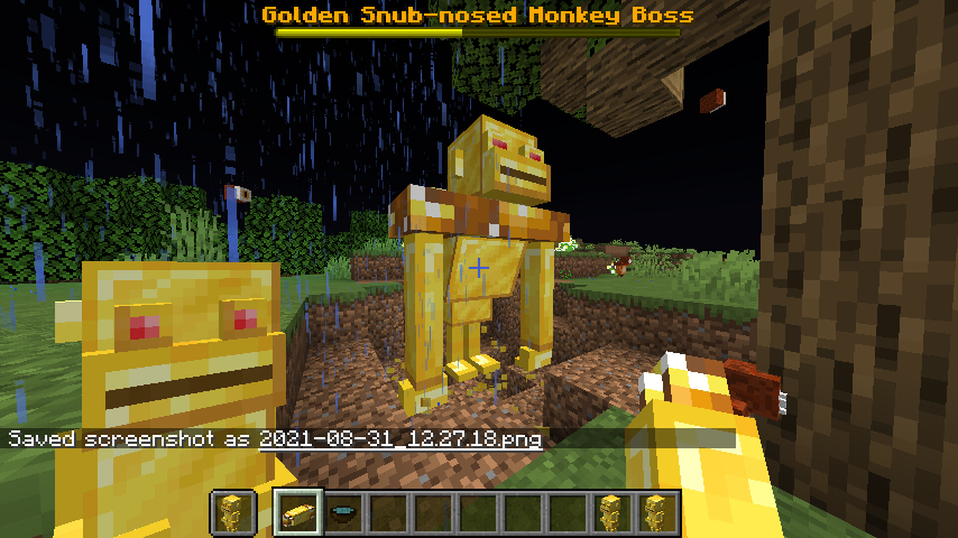 Golden Monkey Bossfight Minecraft Data Pack