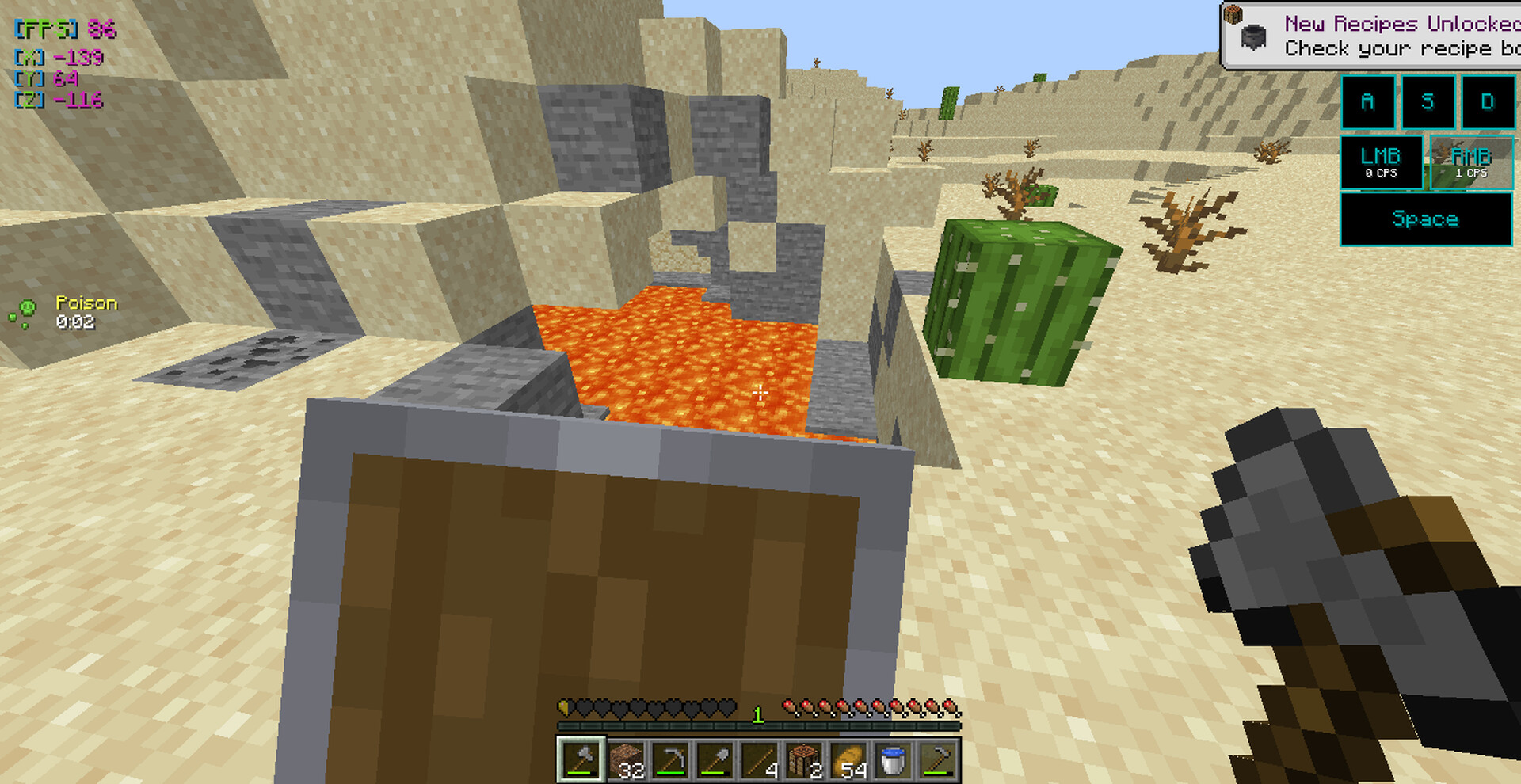 Minecraft but you always have poison :) Minecraft Data Pack