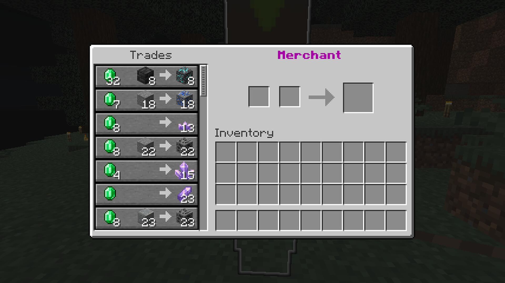 Merchant: Better Wandering Trader with 295+ Trades! [1.17x] Minecraft ...