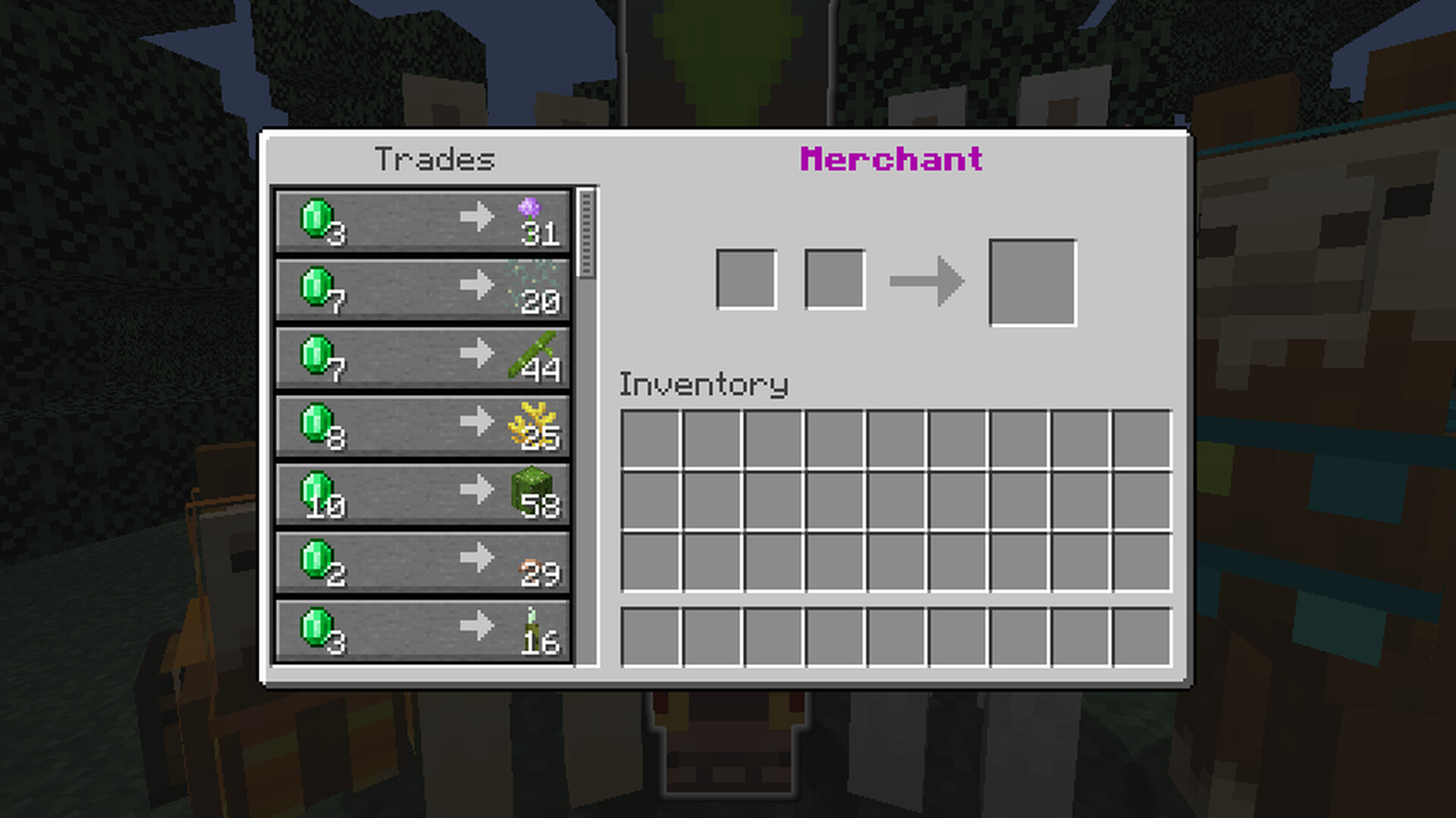 Merchant: Better Wandering Trader with 295+ Trades! [1.17x] Minecraft ...