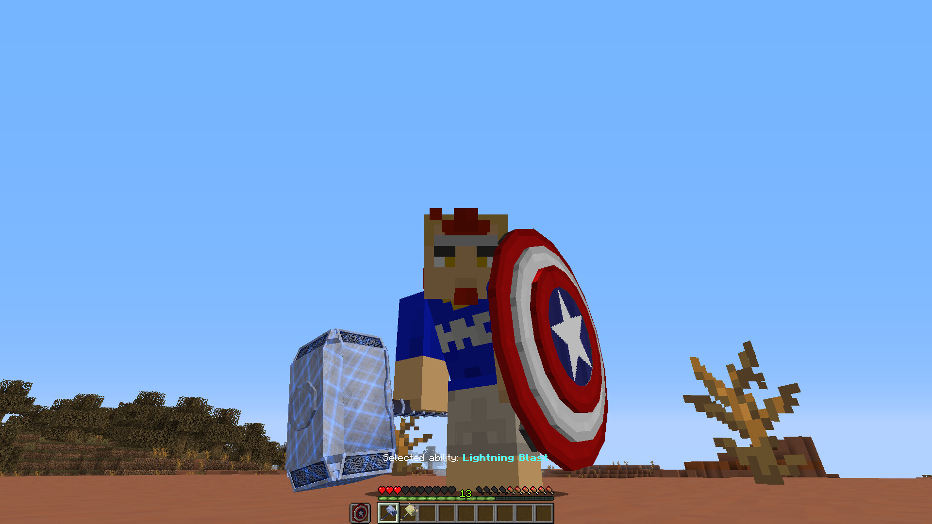 Mjolnir + Captain America's Shield Minecraft Data Pack
