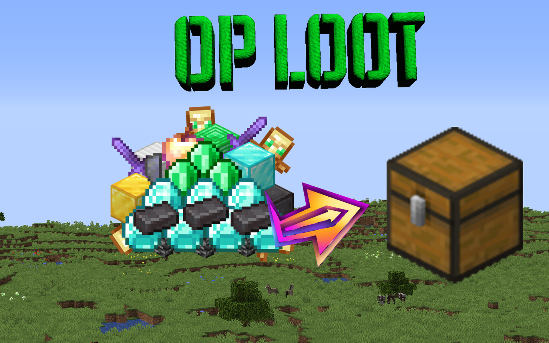 Chests Literally Drop Extremely Op Loot 2.0 Minecraft Data Pack