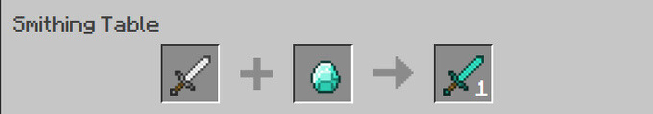 Upgrading Tools In Smithing Table - Data Pack Minecraft Data Pack