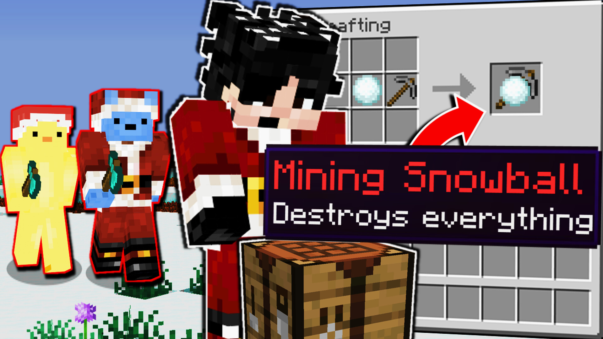 Minecraft, But There Are OP Custom Snowballs... Minecraft Data Pack