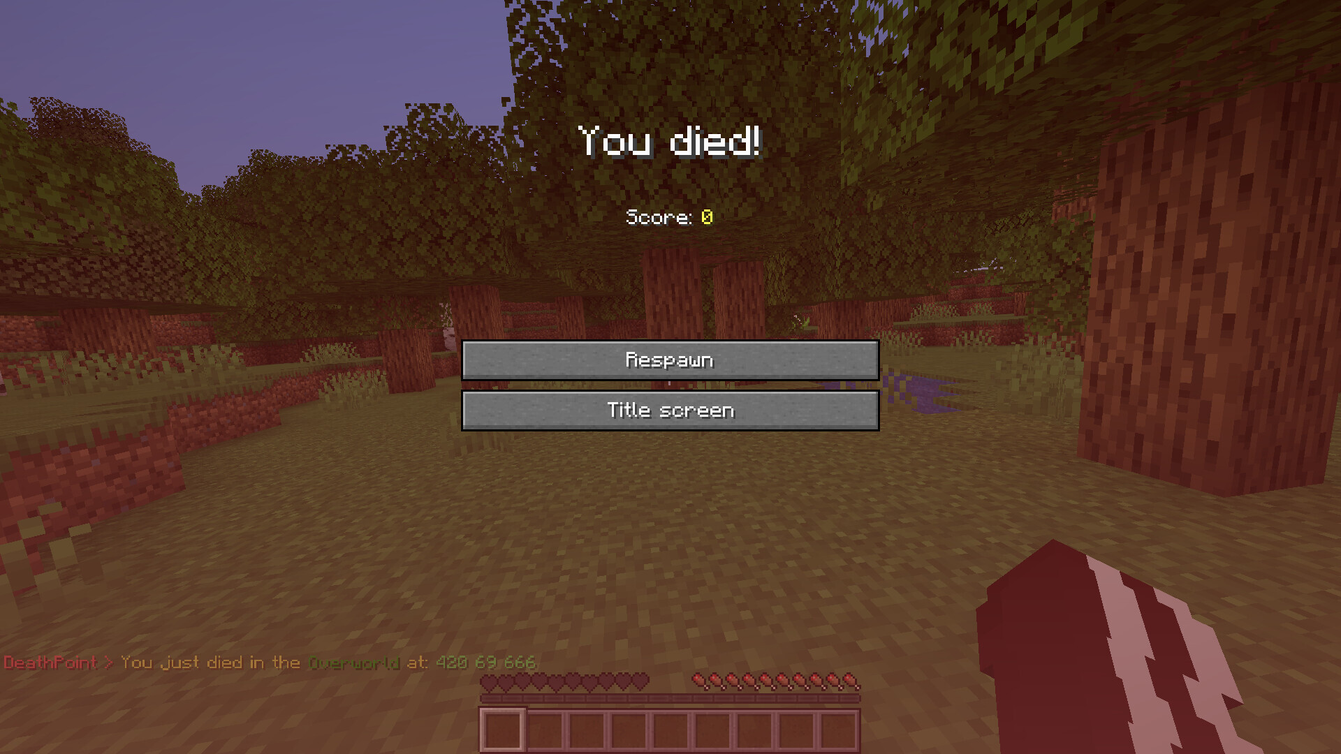 DeathPoint Minecraft Data Pack