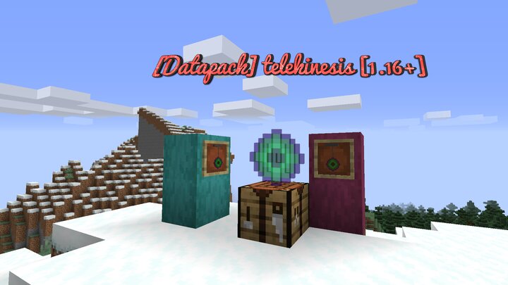 [Datapack] telekinesis [1.16+] Minecraft Data Pack