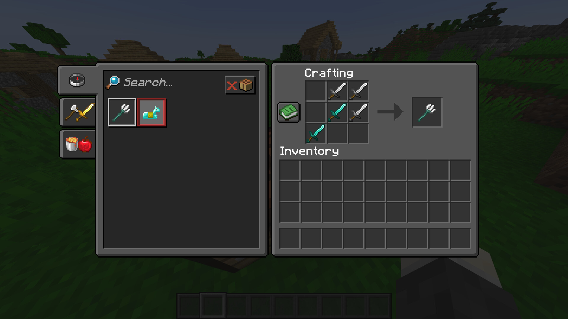Malthers crafting recipes (Trident, horse armor, saddle light block and ...