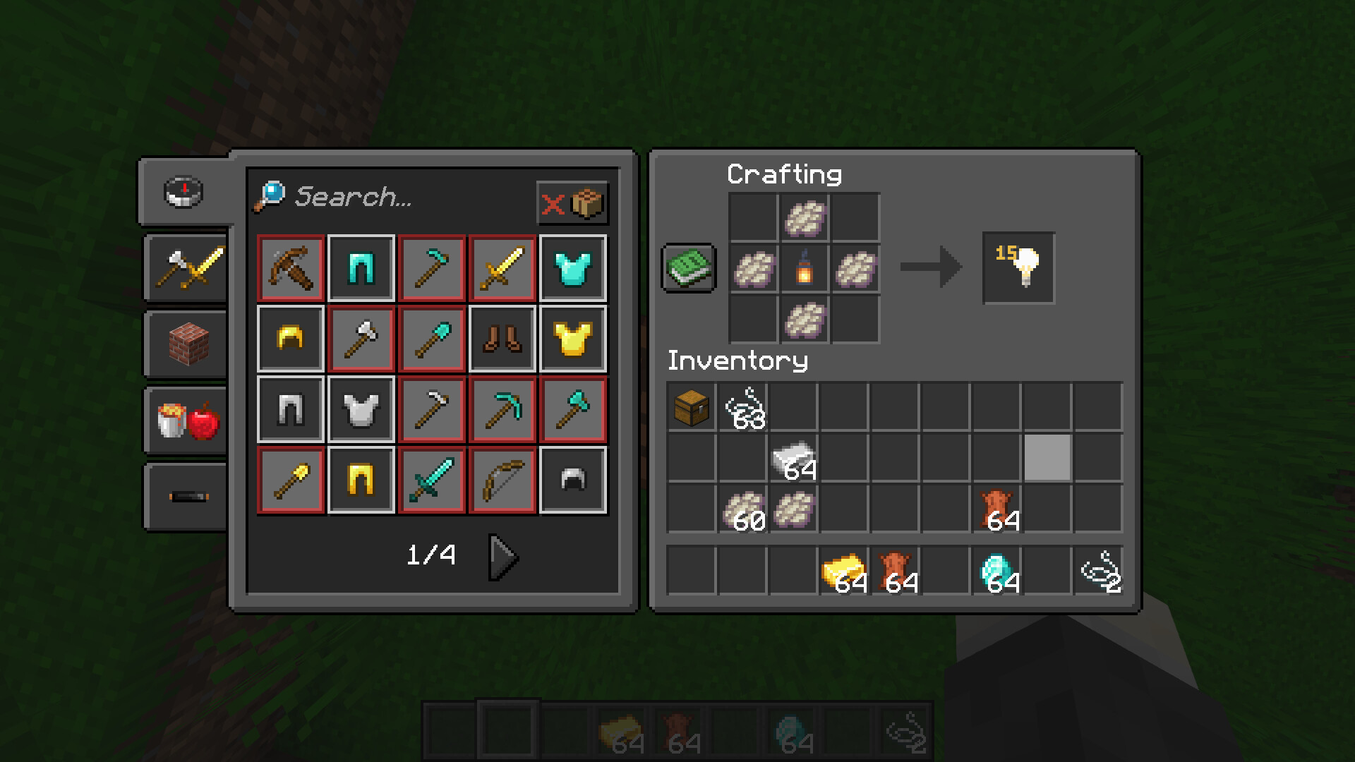 Malthers crafting recipes (Trident, horse armor, saddle light block and ...
