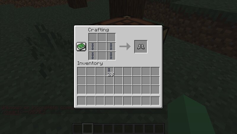 Chainmail armor recipes! Minecraft Data Pack