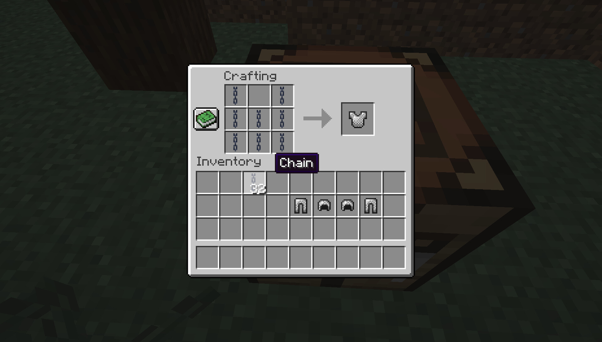 Chainmail armor recipes! Minecraft Data Pack