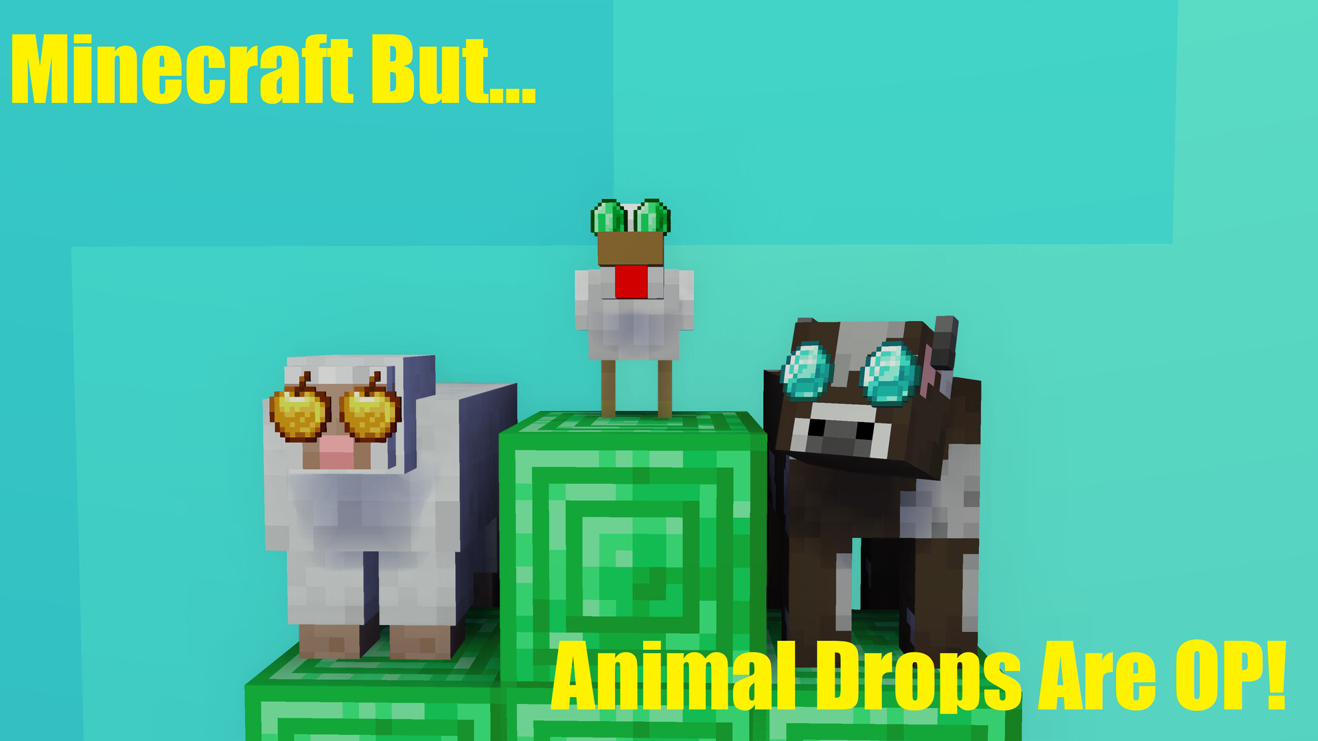 Minecraft but... Animal Drops Are OP! Minecraft Data Pack