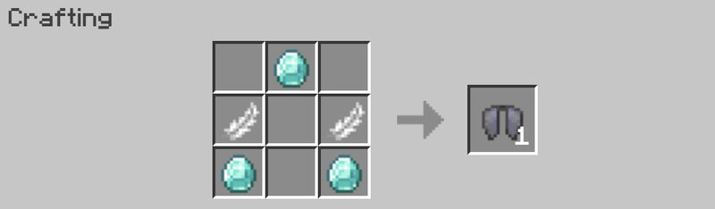 Minecraft but you can craft the elytra Minecraft Data Pack
