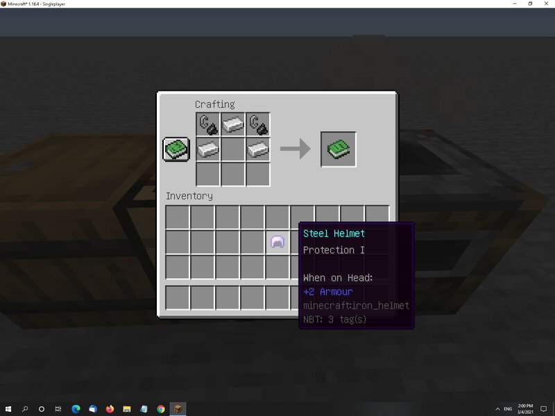 Steel Armour and Tools Minecraft Data Pack