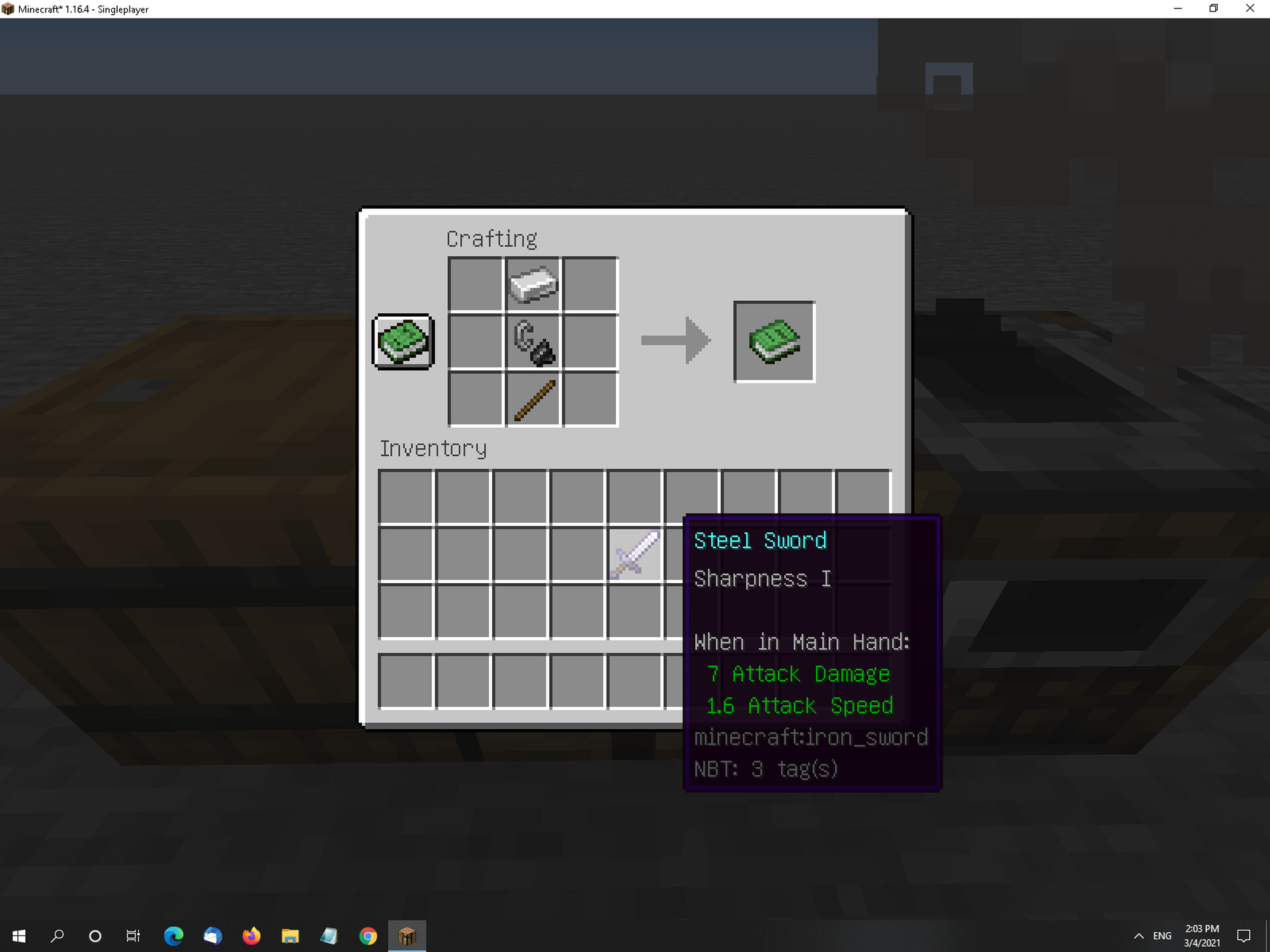 Steel Armour and Tools Minecraft Data Pack