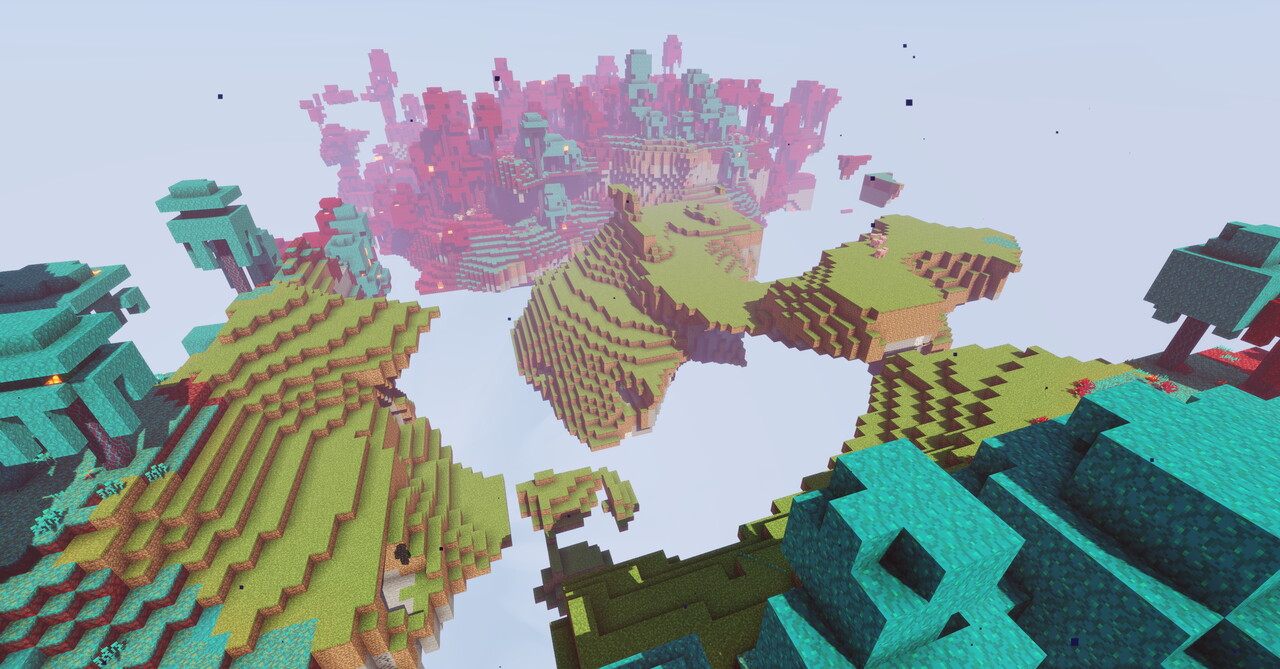 Floating Nether Islands Minecraft Data Pack
