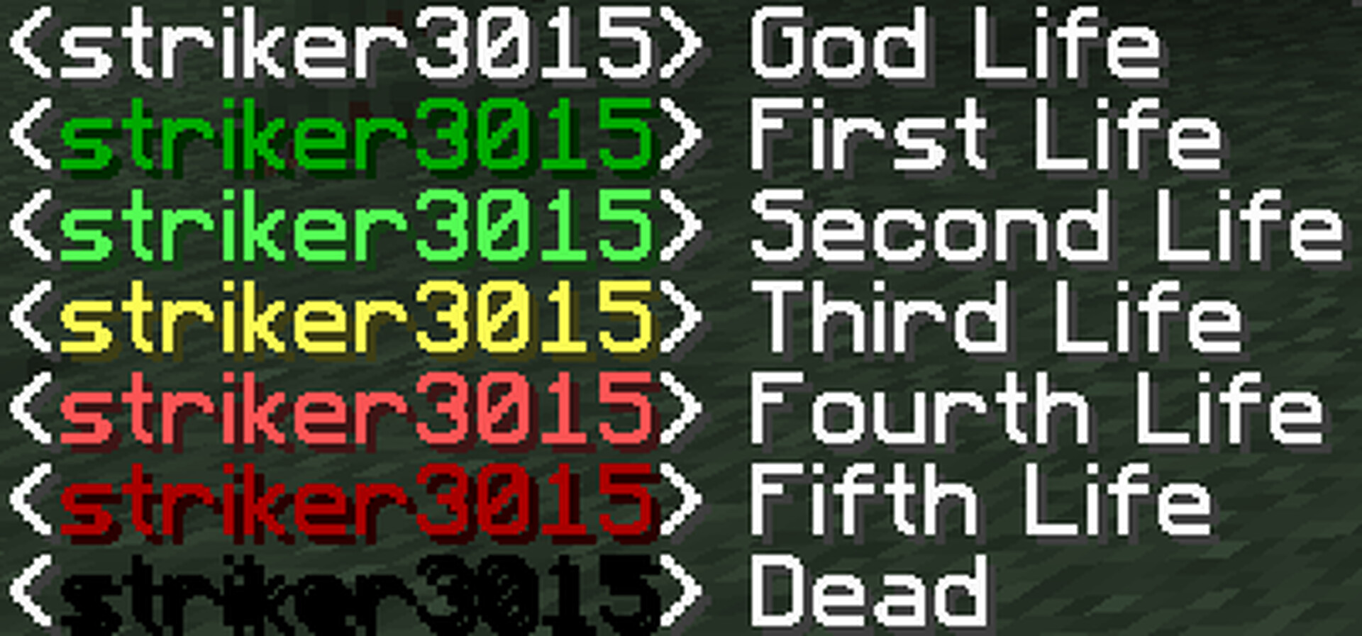 5 Lives Minecraft Data Pack