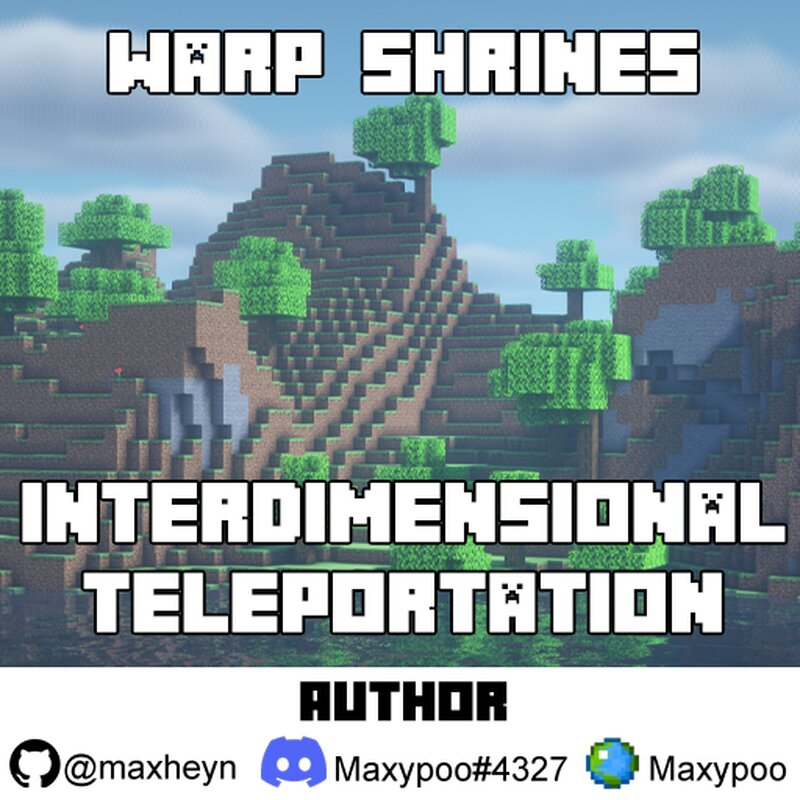 Warp Shrines - Interdimensional Teleportation Minecraft Data Pack