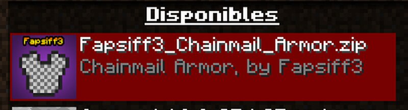 CHAINMAIL ARMOR RECIPE DATAPACK Minecraft Data Pack