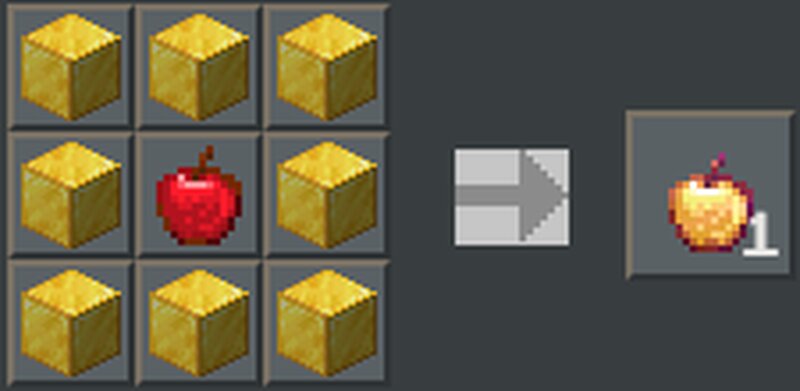 Craftable Enchanted Golden Apple Minecraft Data Pack