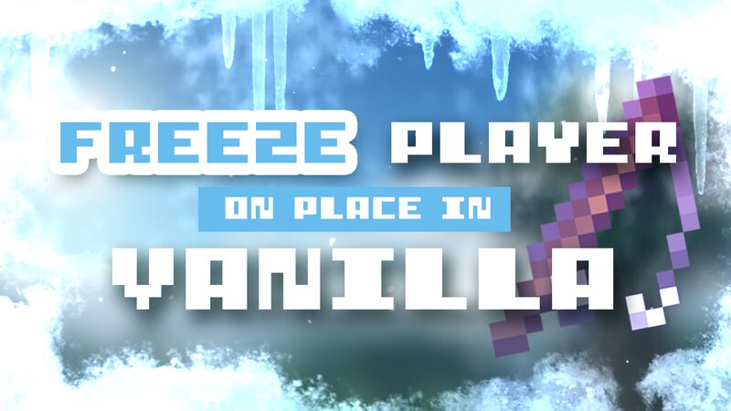 Freeze Player Admin Tools Minecraft Data Pack
