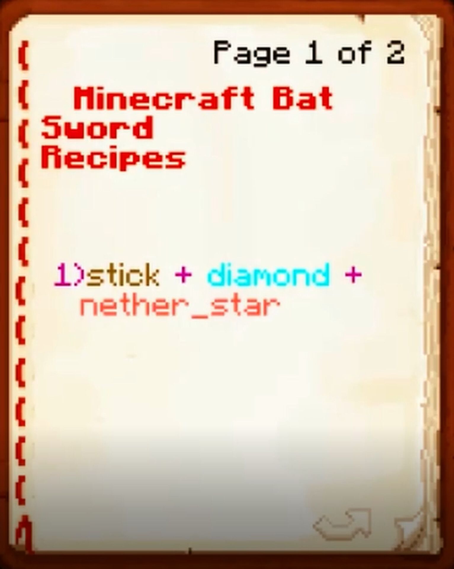 Death sword Minecraft Data Pack