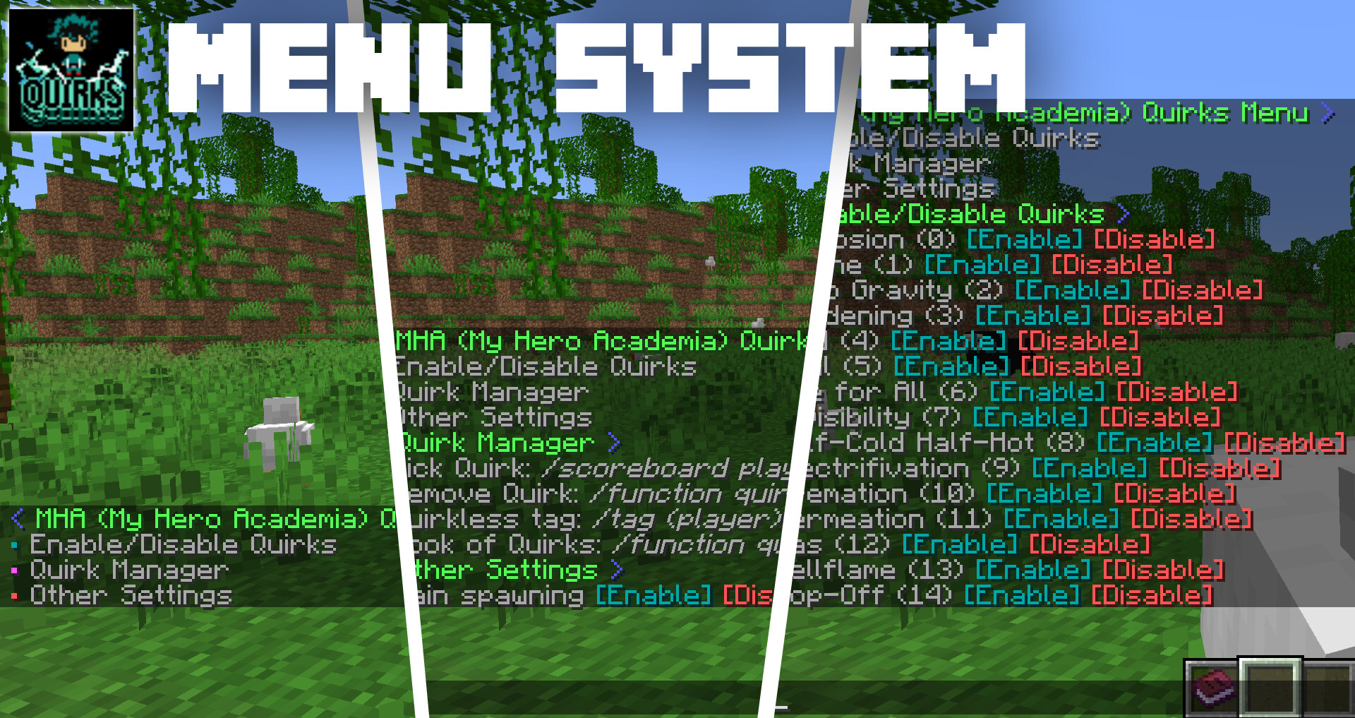 My Hero Academia Quirks (Java Edition) Minecraft Data Pack