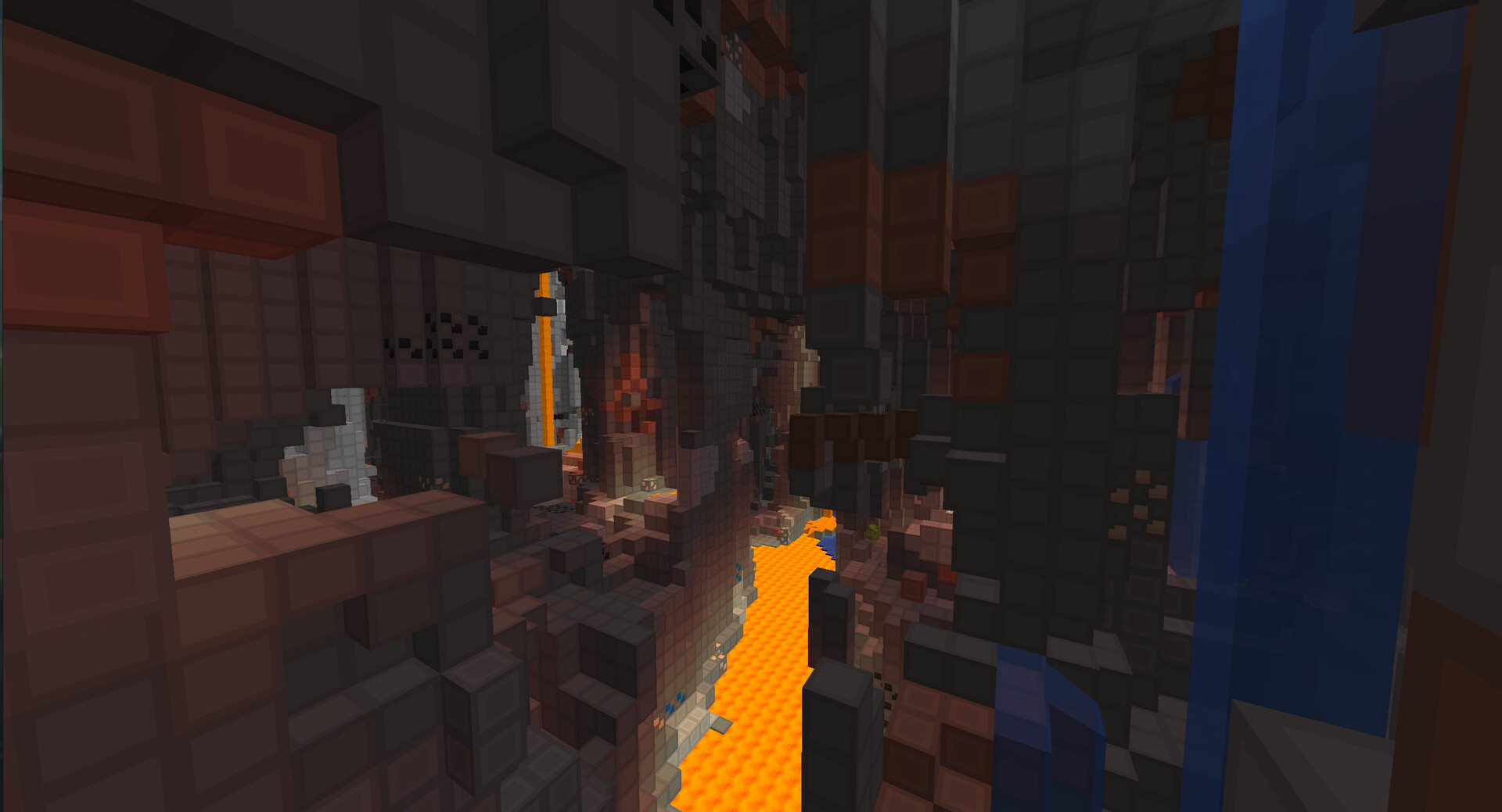 Minecraft, but Cave and Ravine Generation is maxed out! Minecraft Data Pack