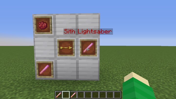 One Day Creation: Sith/ Jedi Lightsabers No Resorce Pack Minecraft Data ...