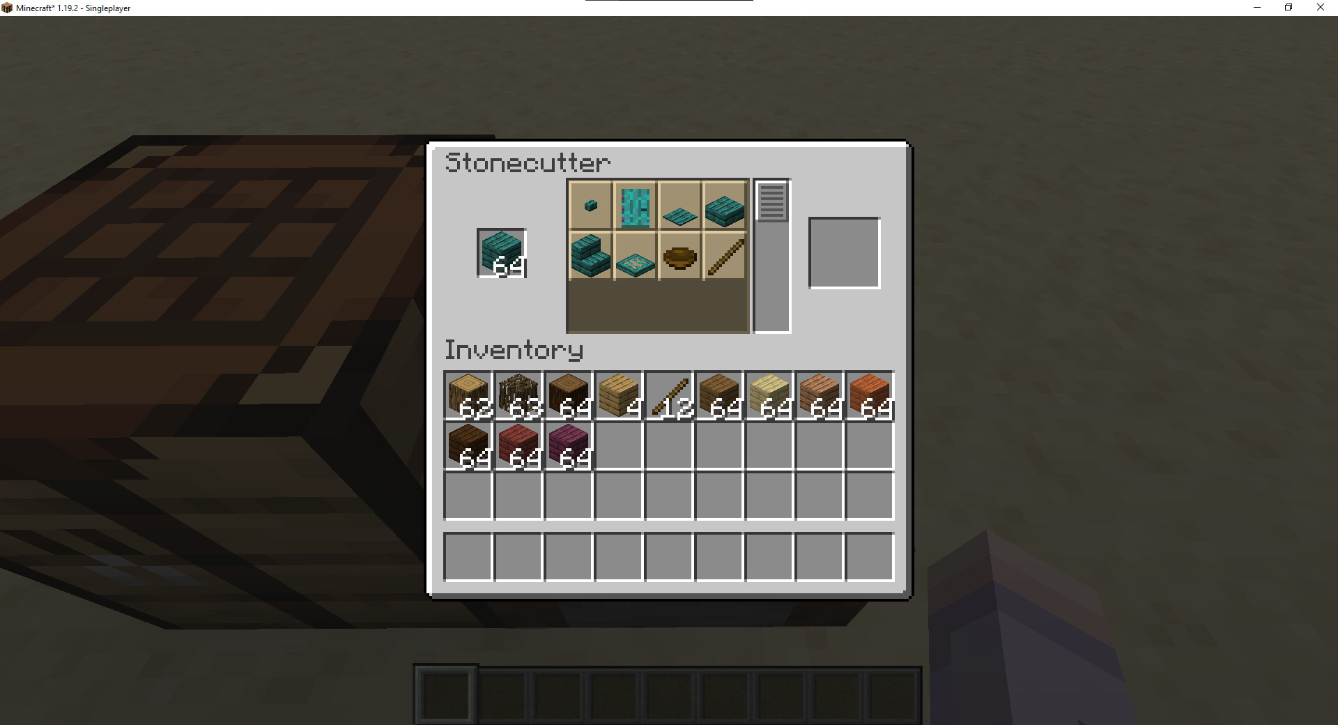 Woodcutting - Cutting wood with the stonecutter! Minecraft Data Pack