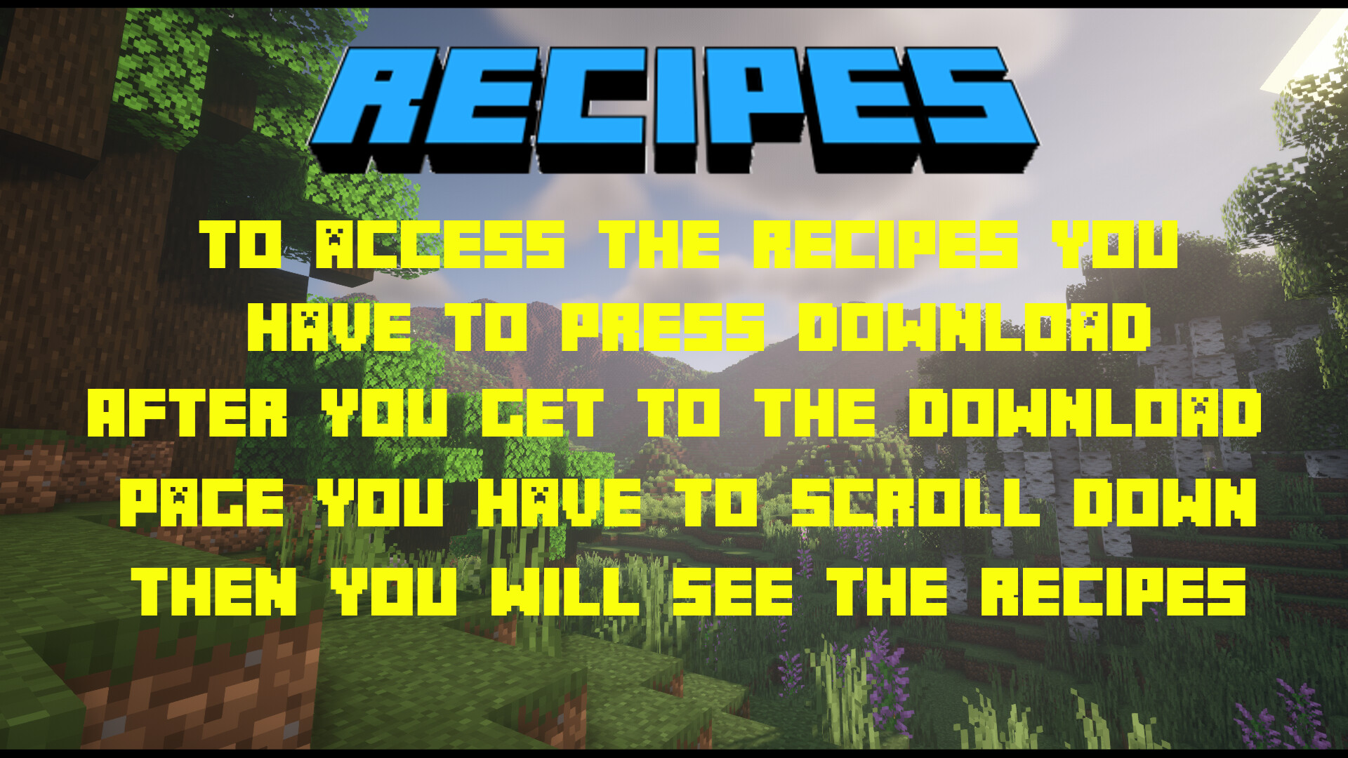Recipes+ Datapack Minecraft Data Pack