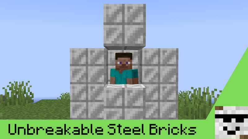 Indestructible Steel Bricks Minecraft Data Pack
