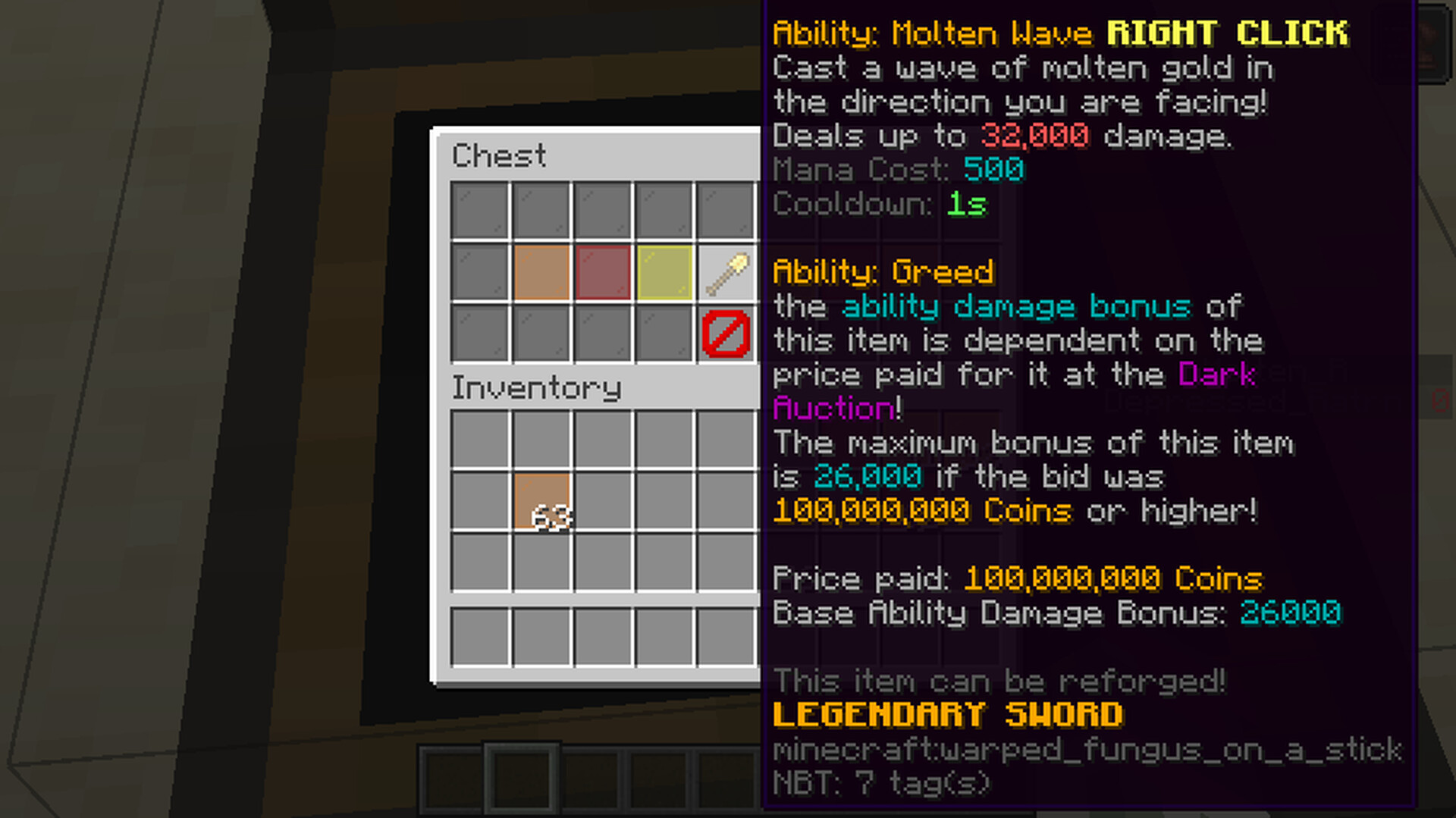 Hypixel Skyblock Midas Staff in Vanilla Minecraft (Player Followed Version) Minecraft Data Pack