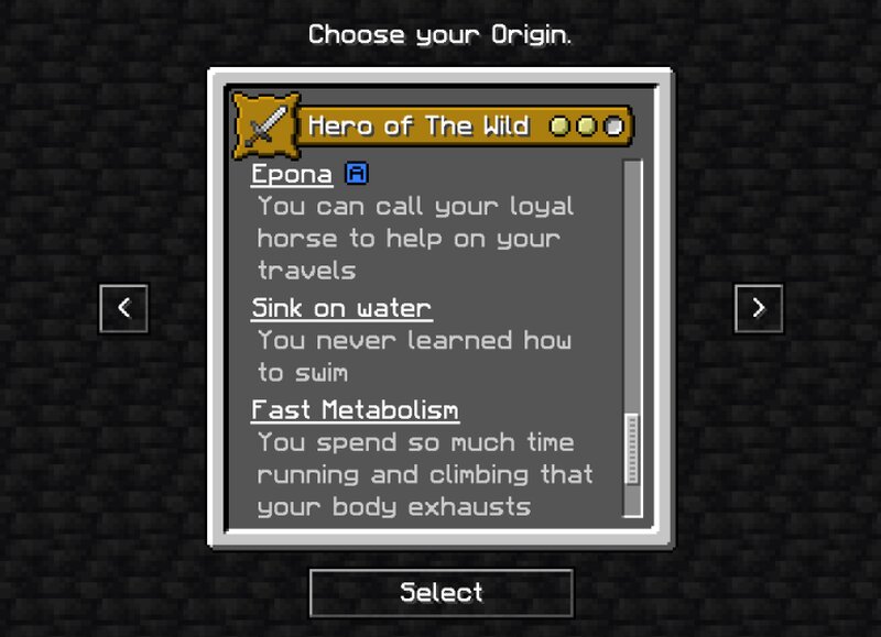 Hero Of The Wild Origin Minecraft Data Pack