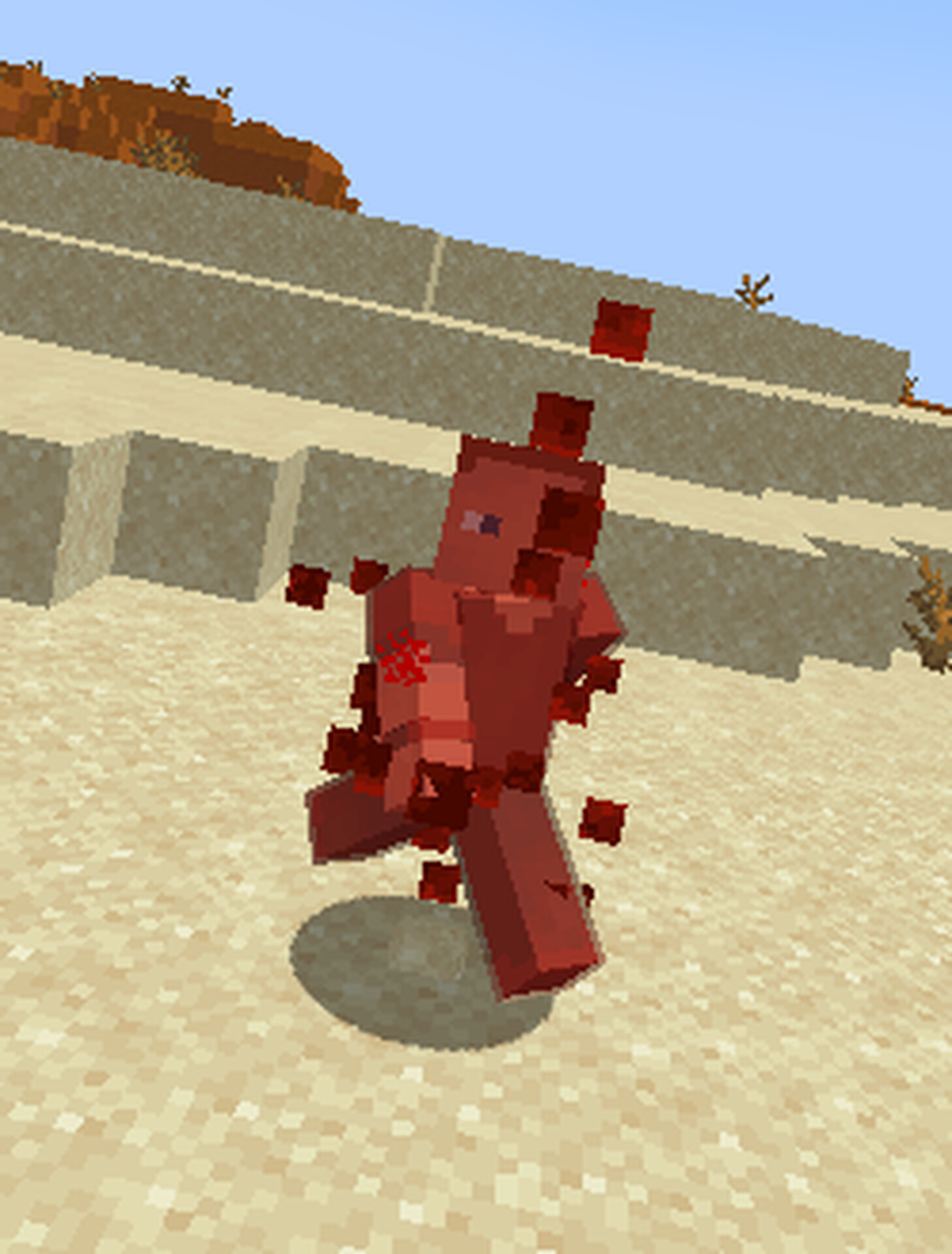 Blood particles Minecraft Data Pack