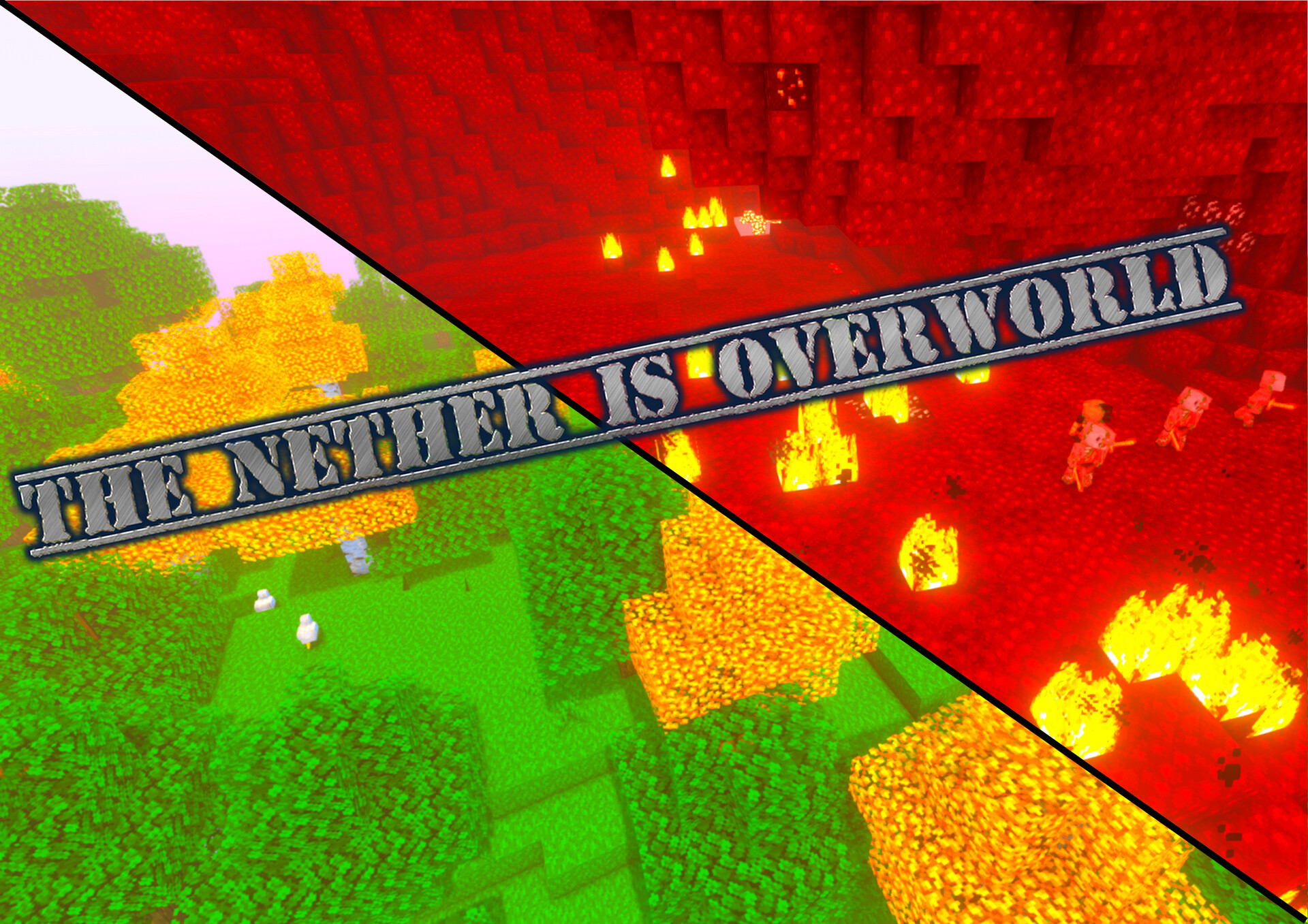 overworld is nether Minecraft Data Pack