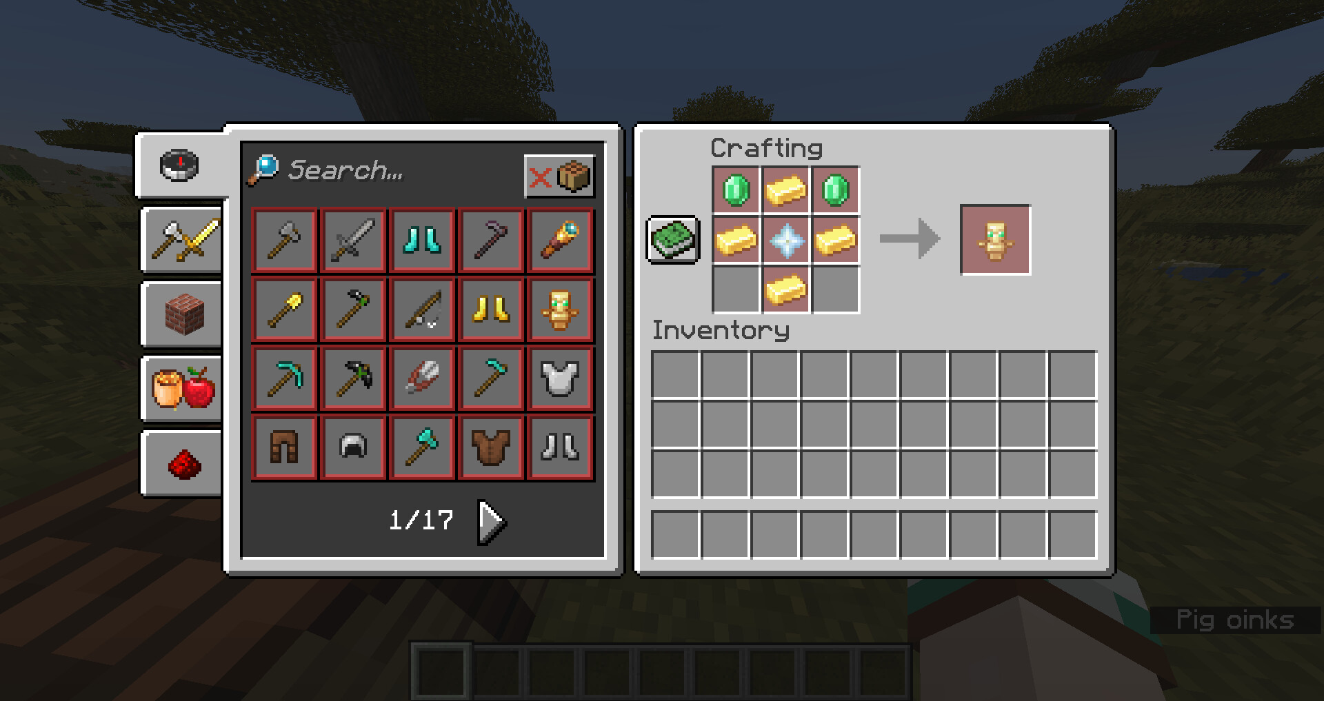 Actually Balanced End portal and Totem crafting Minecraft Data Pack