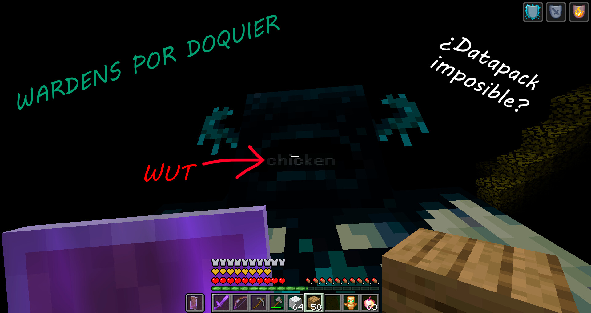 Invasion Warden Minecraft Data Pack