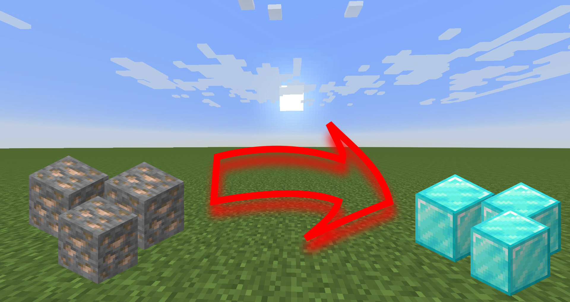 Minecraft But All Ores Are Diamond Blocks Minecraft Data Pack