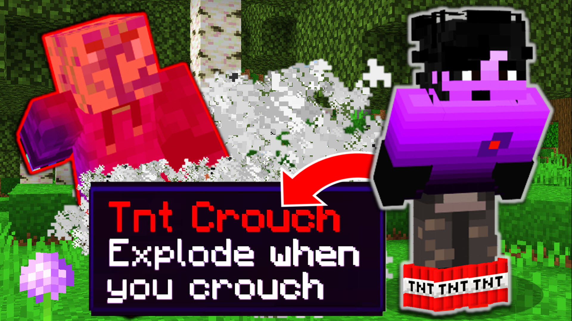 Minecraft, But There's Custom Crouches... Minecraft Data Pack