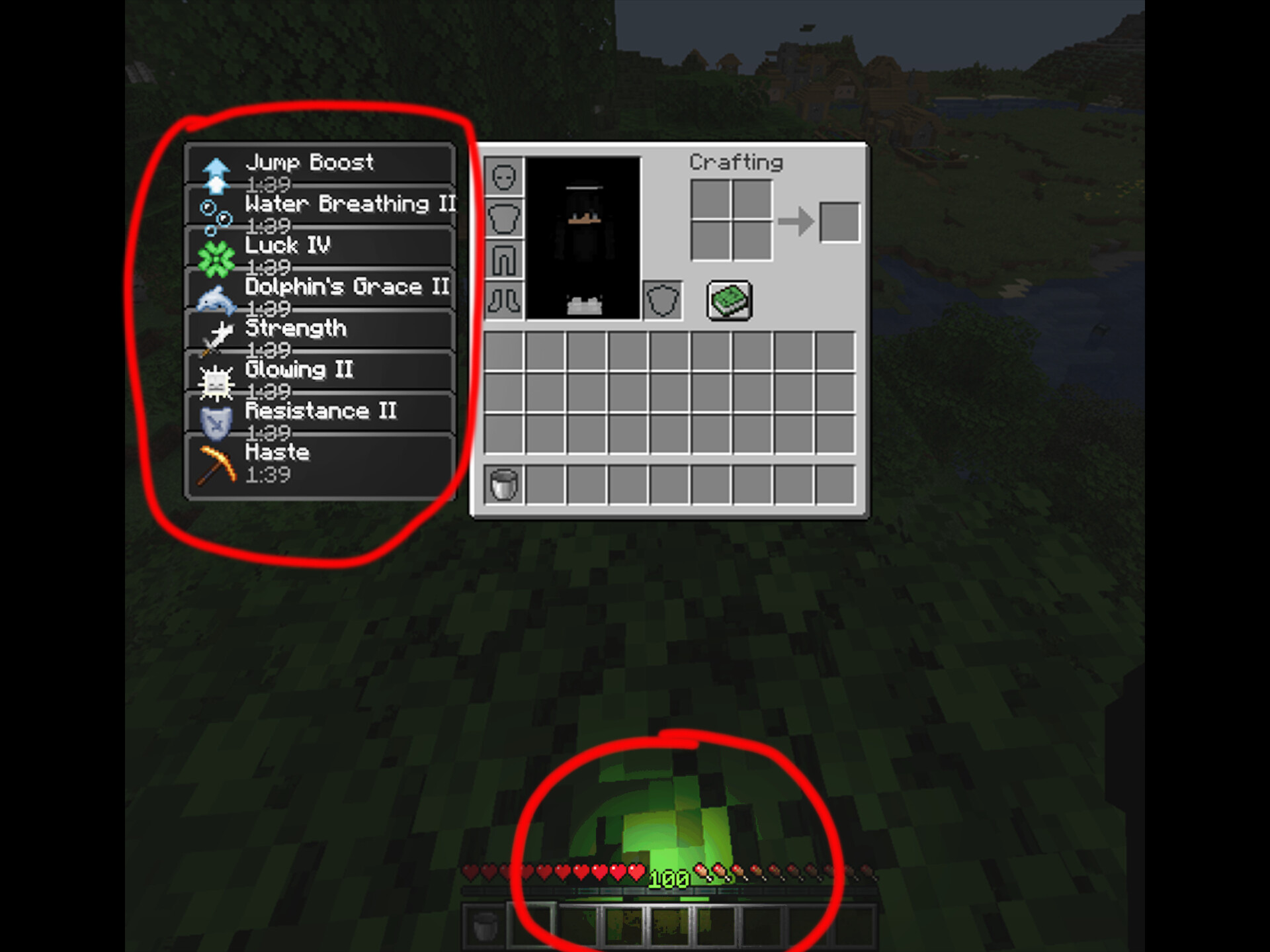 Effects per level Minecraft Data Pack