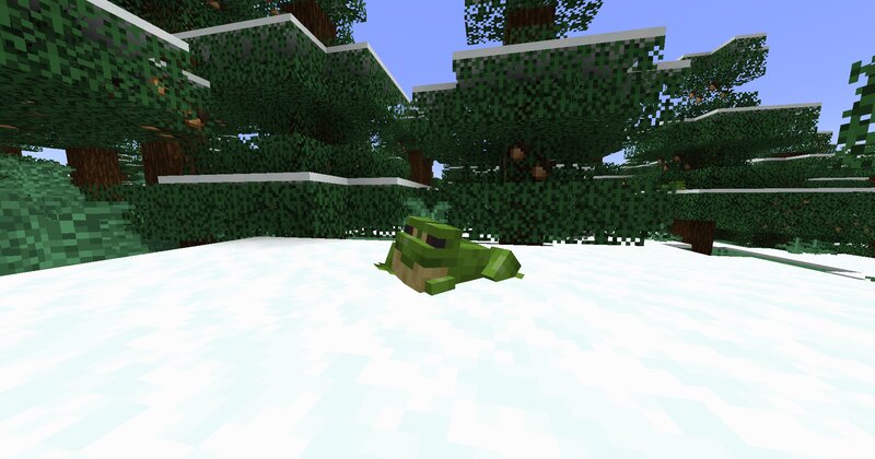 Snow Frogs Minecraft Data Pack
