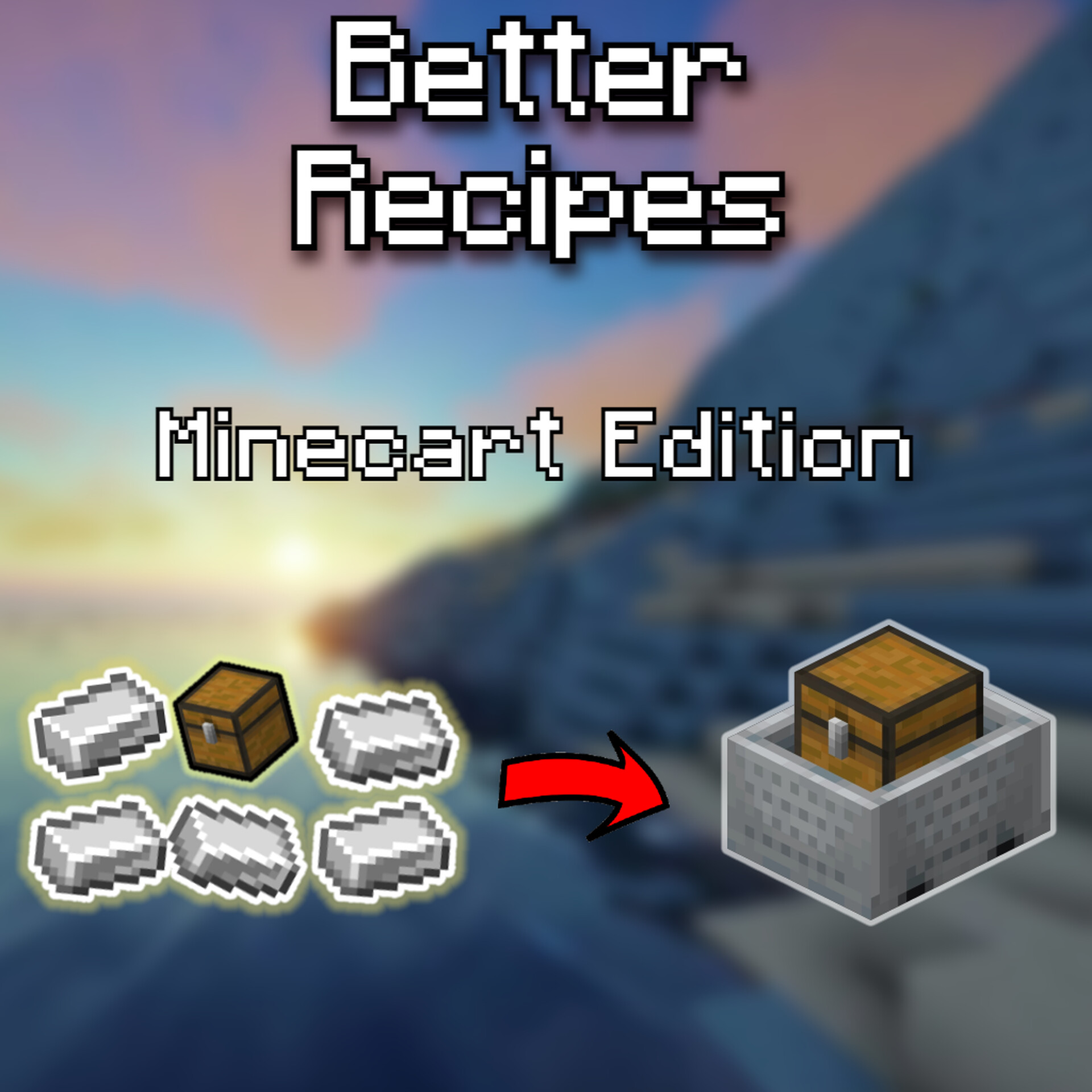 Better Recipes: Minecart Edition [Boats With Chest] Minecraft Data Pack