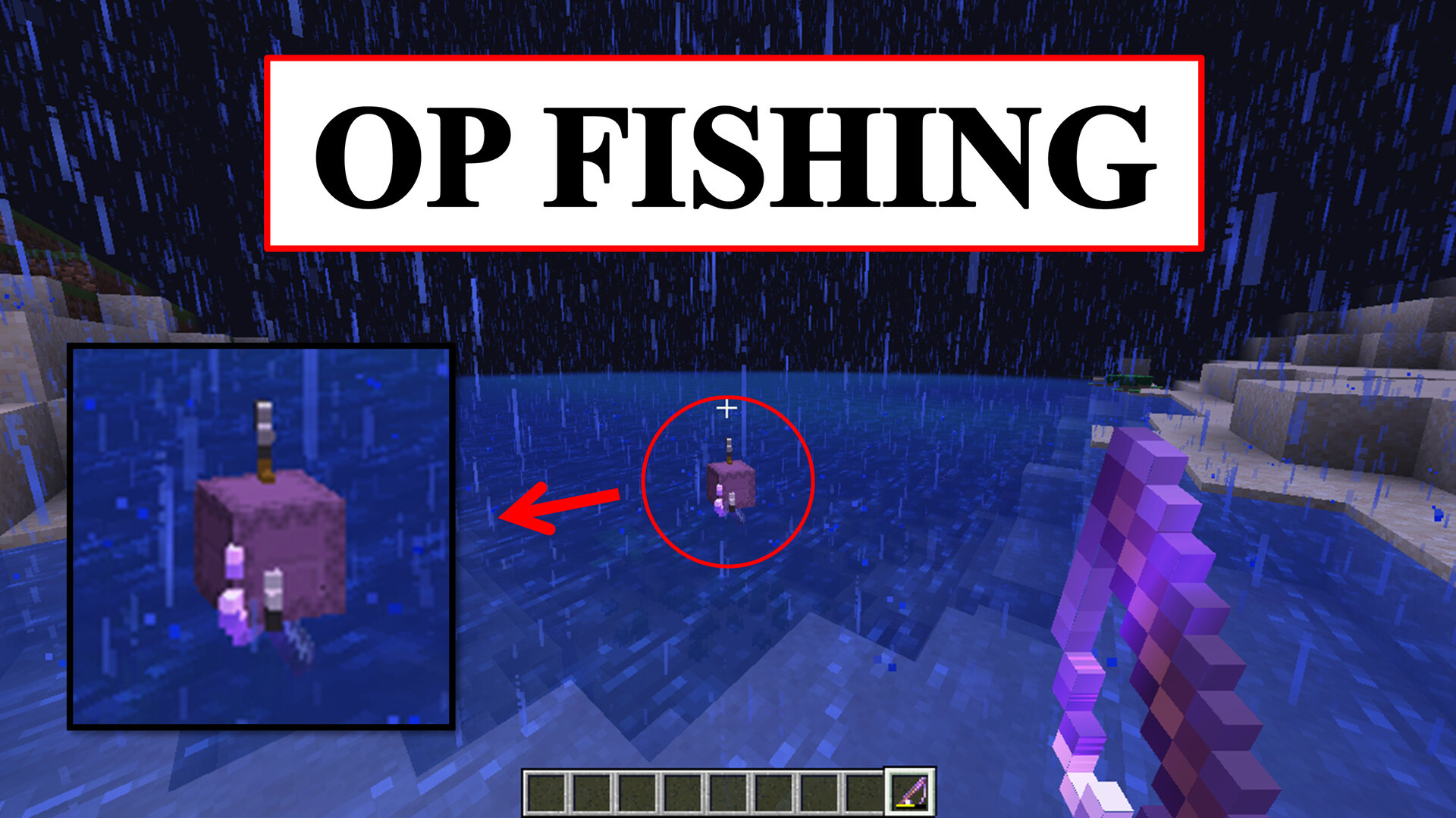 OP Fishing - AFK Treasure Farm // Speedrun Data Pack Minecraft Data Pack