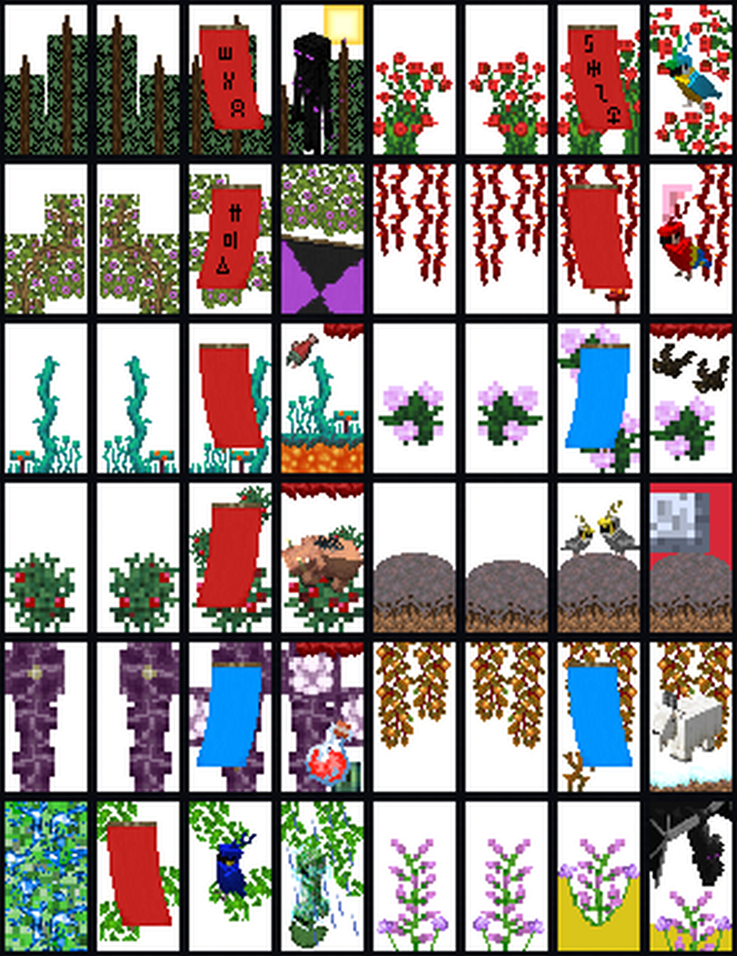 Hanafuda | Japanese Flower Cards Minecraft Data Pack