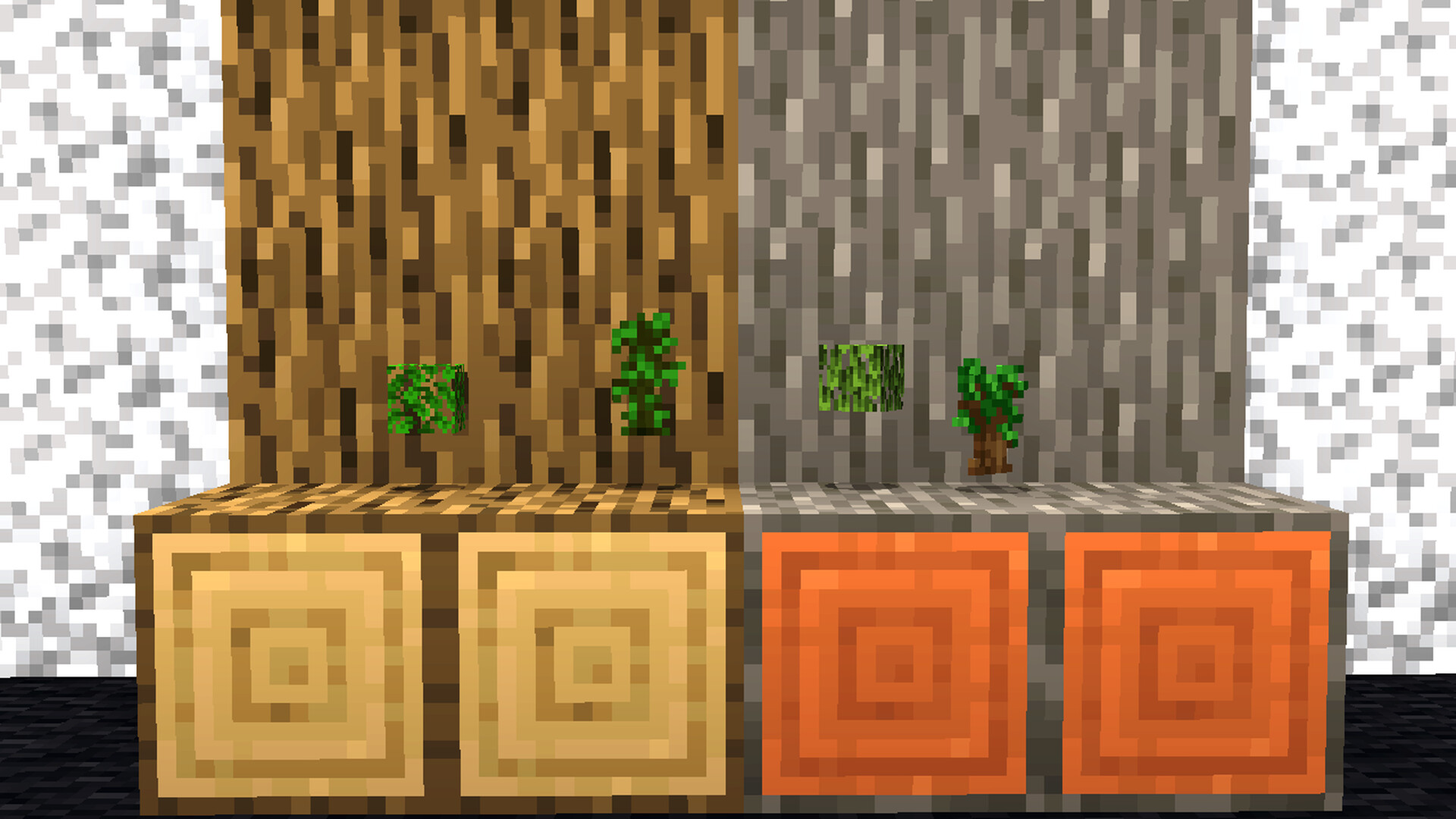 Minecraft But, Leaves Drop Random Items Minecraft Data Pack